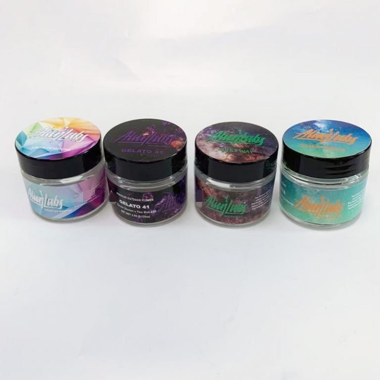 Alien labs Containers 60ml 3.5G Glass Jars 2.08*2.13 Dry herb flower ...