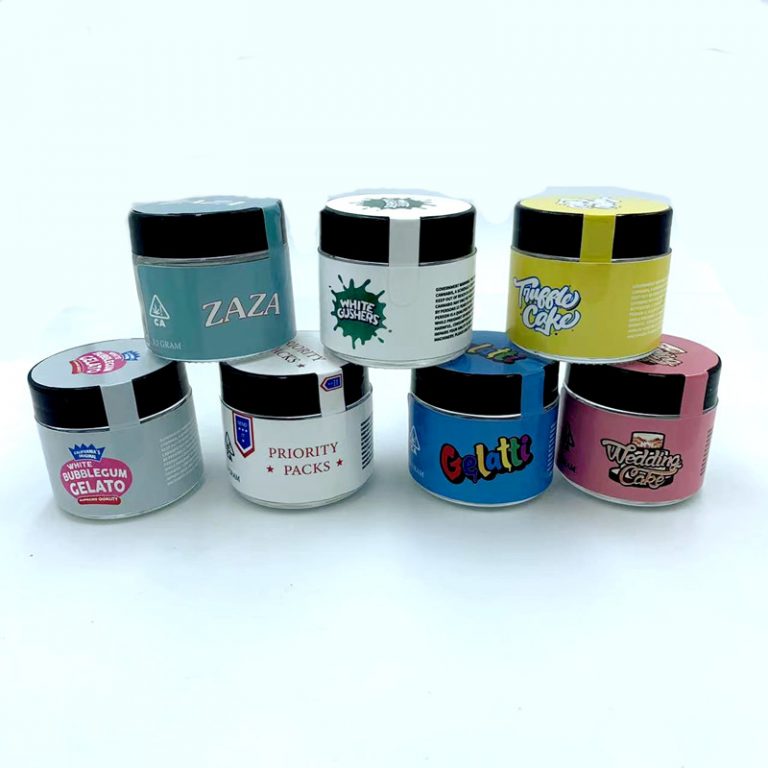 3.5 gram Cannabis flowers can glass containers - hempacc